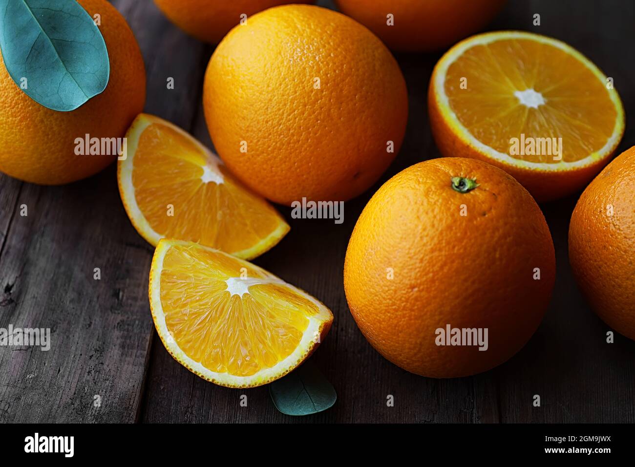Orange citrus fruit on stone table. Orange background Stock Photo - Alamy