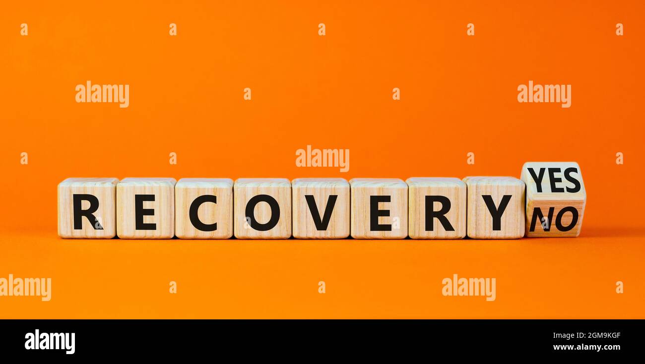 Recovery symbol. Turned a wooden cube and changed words 'recovery no ...