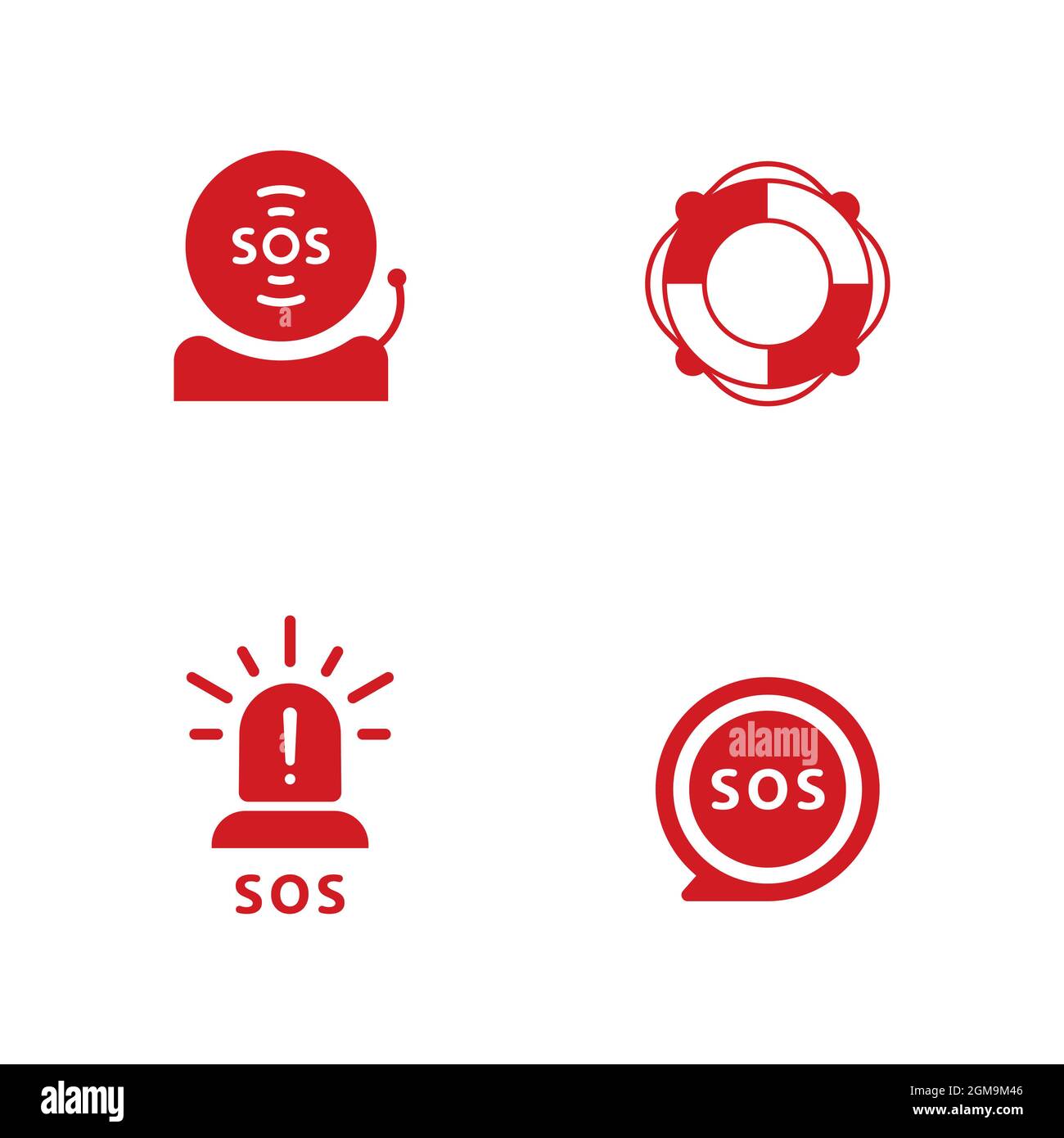 SOS Vector icon design illustration Template Stock Photo - Alamy