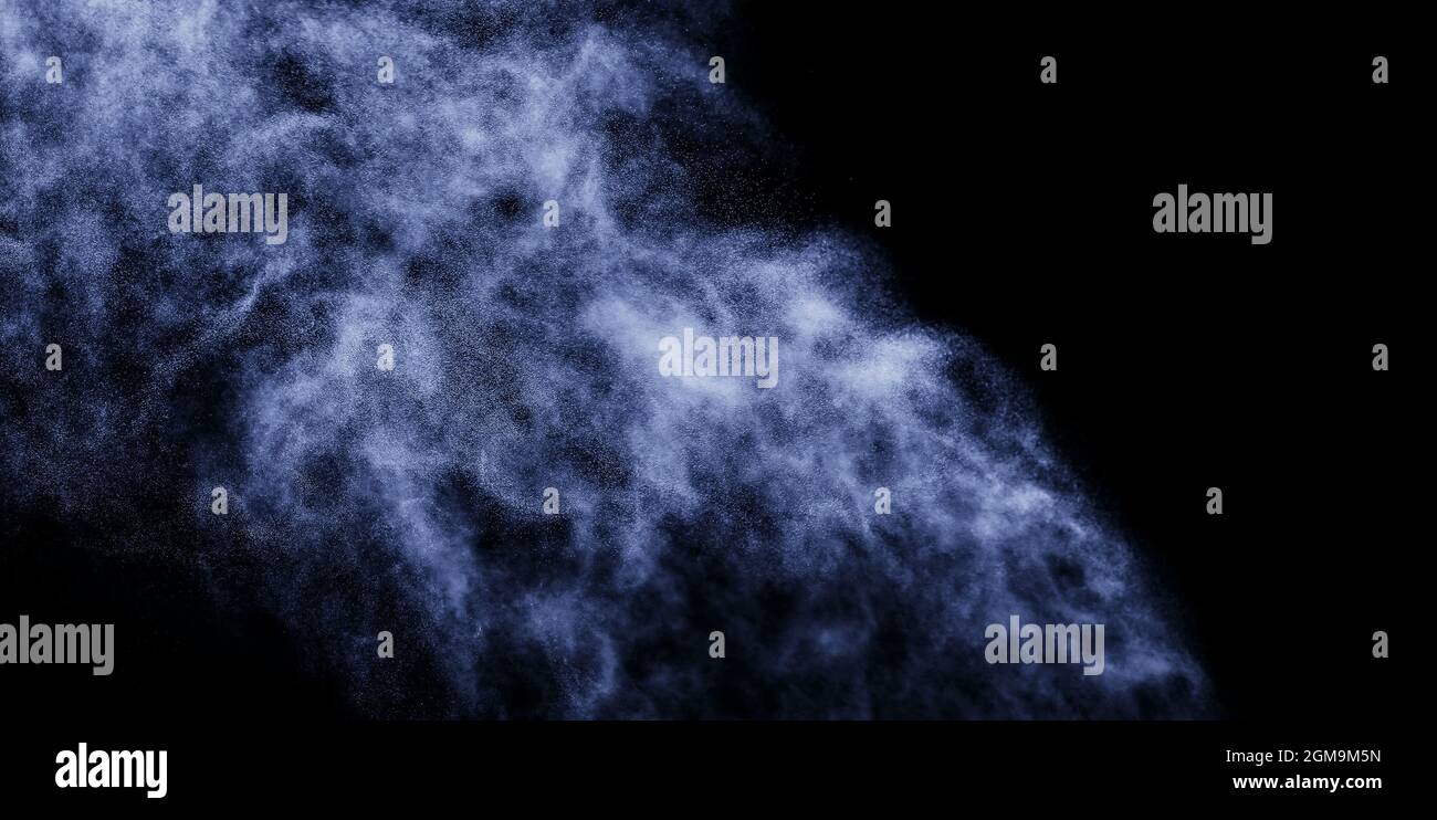 A stream of water and a cloud of drops from the atomizer Stock Photo ...
