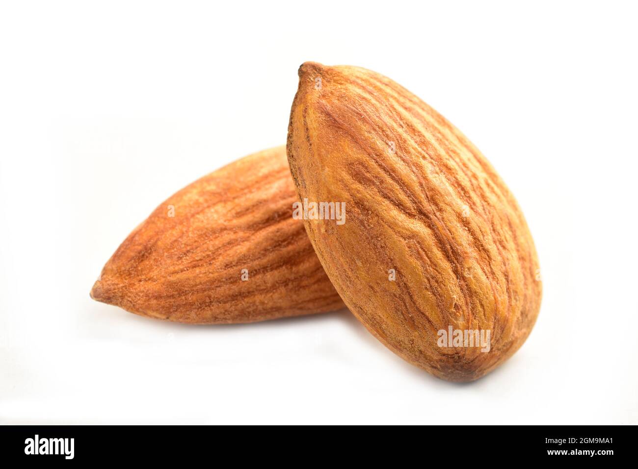 Almond isolated. Nuts on white background. Collection. Clipping path ...