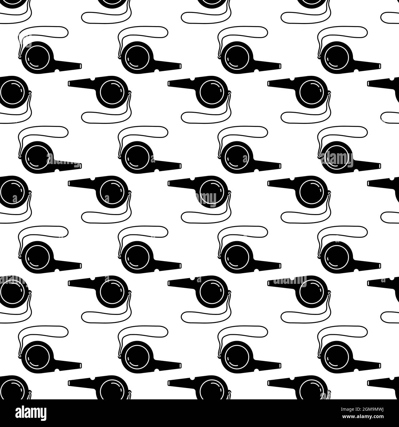 Sport whistle pattern seamless background texture repeat wallpaper ...