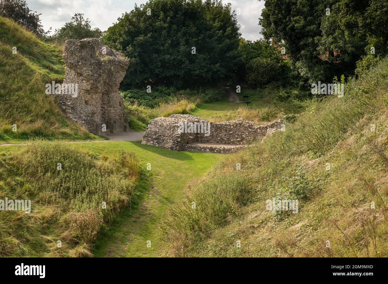 Castle Acre Castle and town walls are a set of ruined medieval defences ...