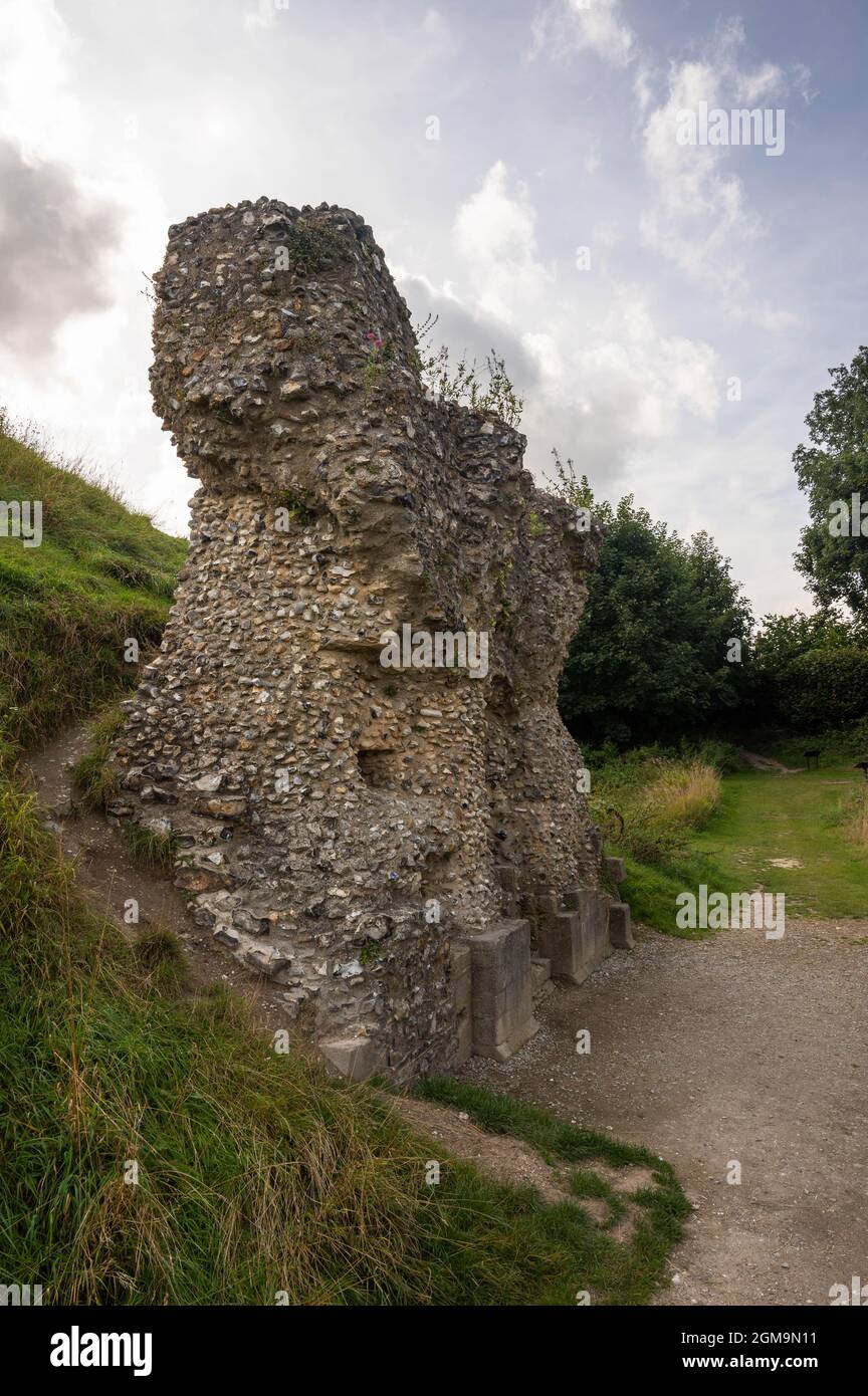 Castle Acre Castle and town walls are a set of ruined medieval defences ...