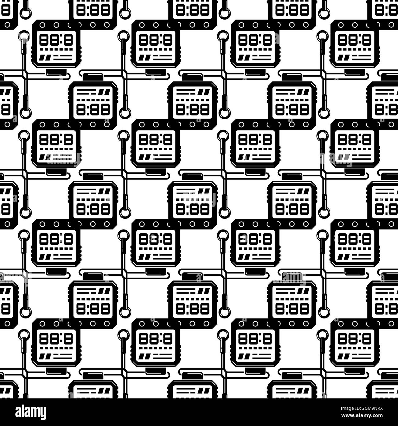Hiking digital clock pattern seamless background texture repeat ...