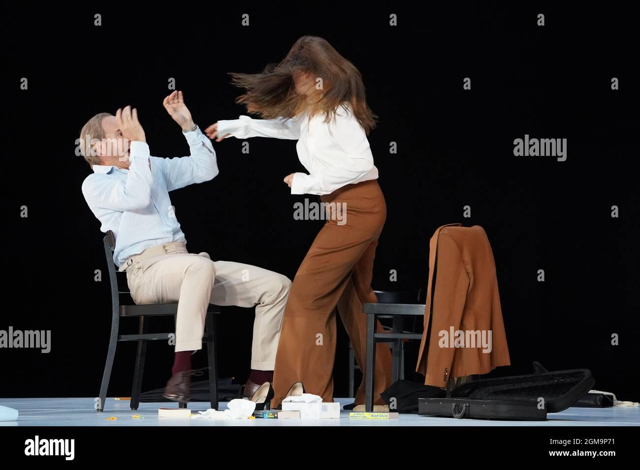 16 September 2021, Hamburg: Actress Julia Wieninger as Fiona Maye and ...