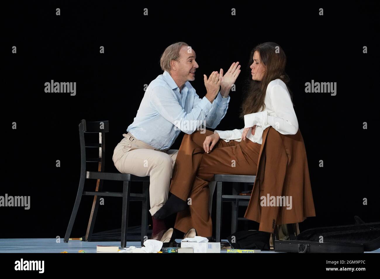 16 September 2021, Hamburg: Actress Julia Wieninger as Fiona Maye and ...