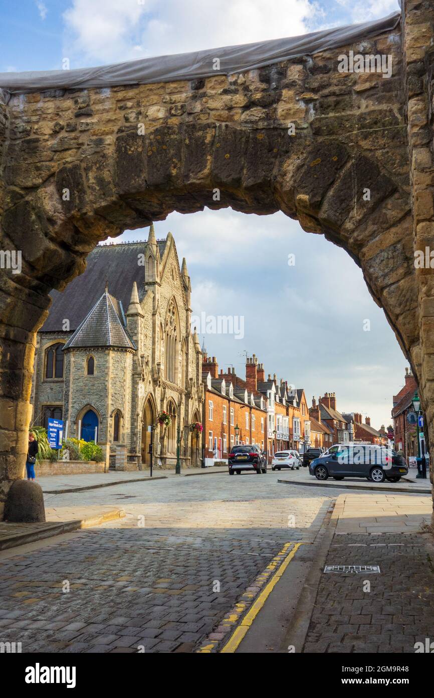 Old City Gate, Bailgate, Lincoln Stock Photo - Alamy