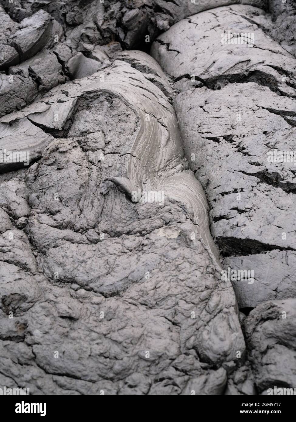 Wet silt, mud and clay at construction site deposit. Photos taken at ...