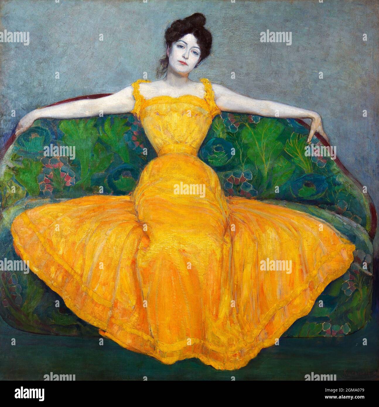 Max kurzweil lady in yellow hi-res stock photography and images - Alamy