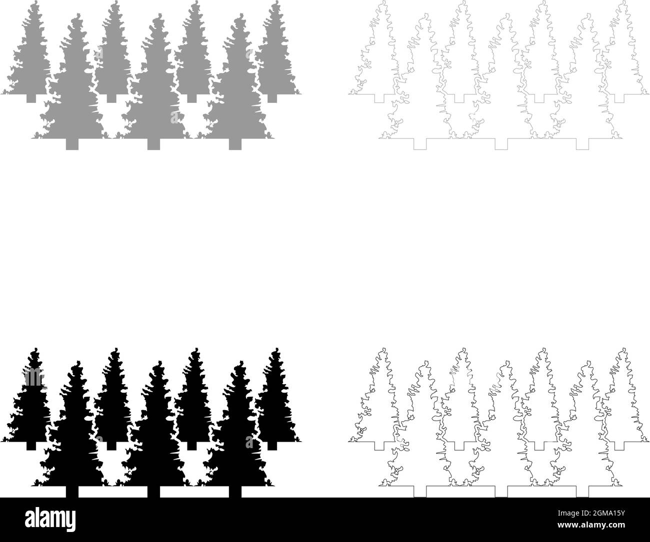 Botanical parkland Stock Vector Images - Alamy
