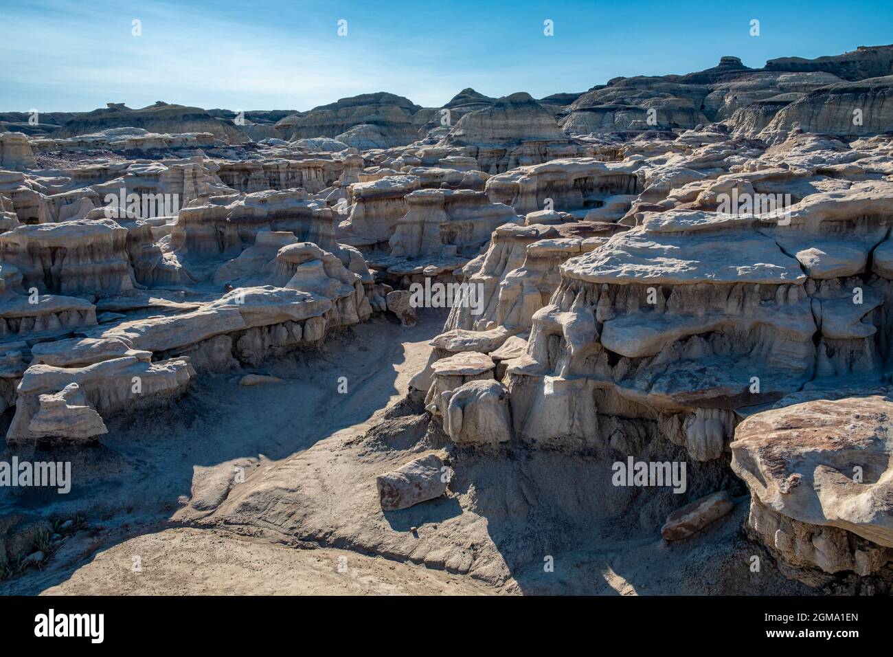 Seemingly infinite numbers of pillars and columns seem to support the ...