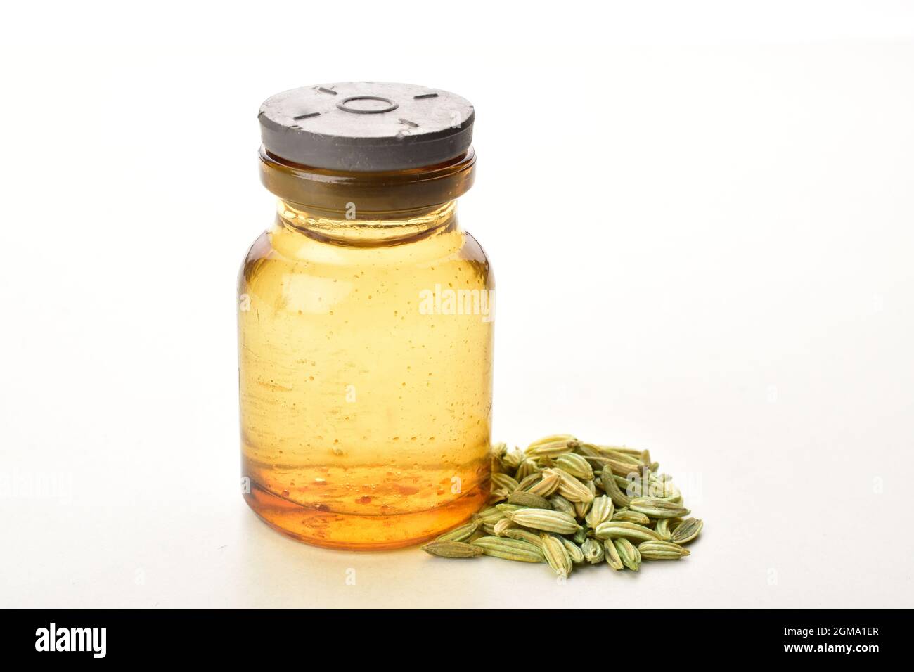 fennel oil isolated on white background Stock Photo - Alamy