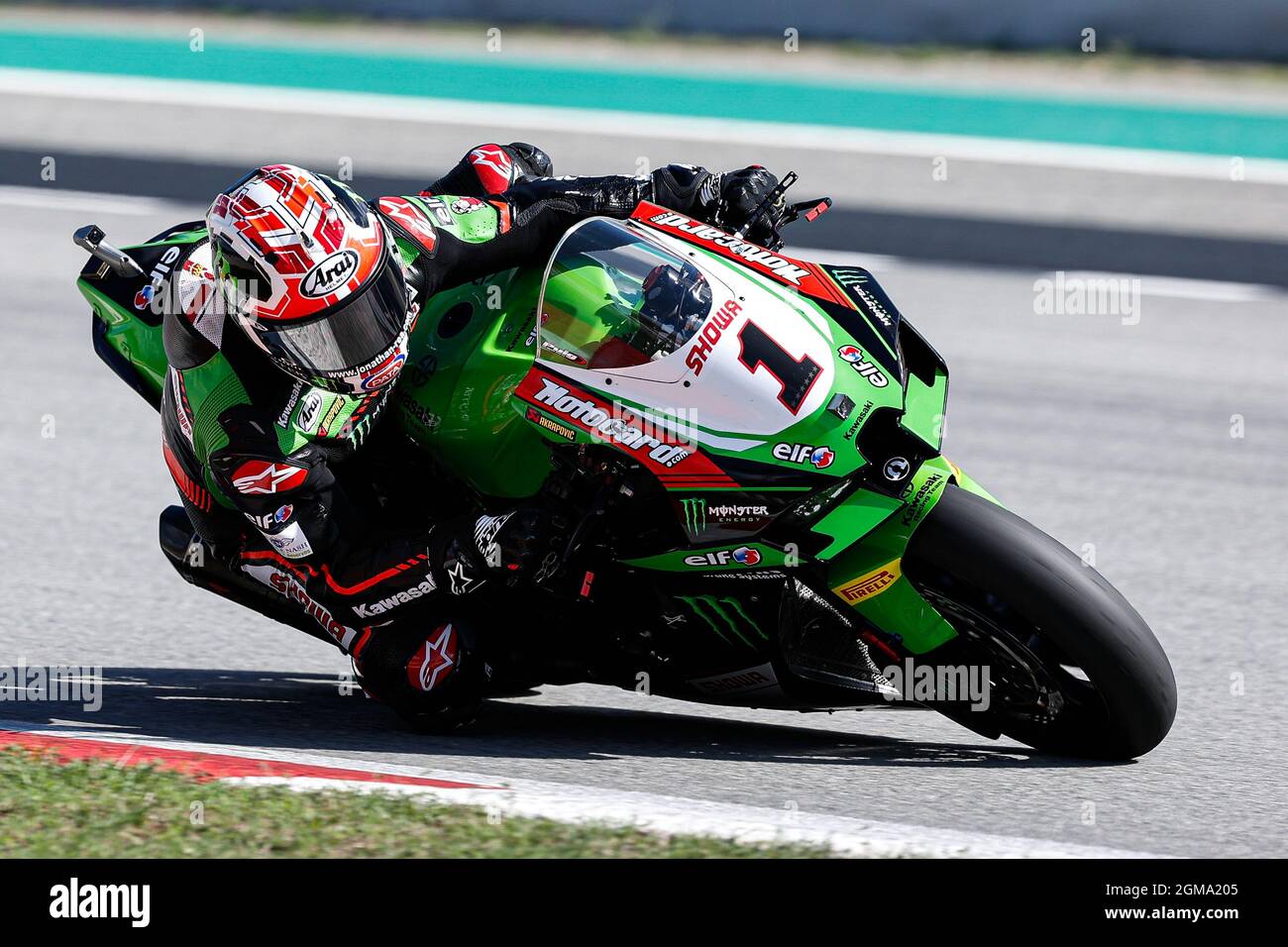 Jonathan Rea of Kawasaki Racing Team WorldSBK with during Hyundai N ...