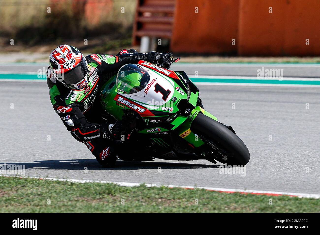 Jonathan Rea of Kawasaki Racing Team WorldSBK with during Hyundai N ...