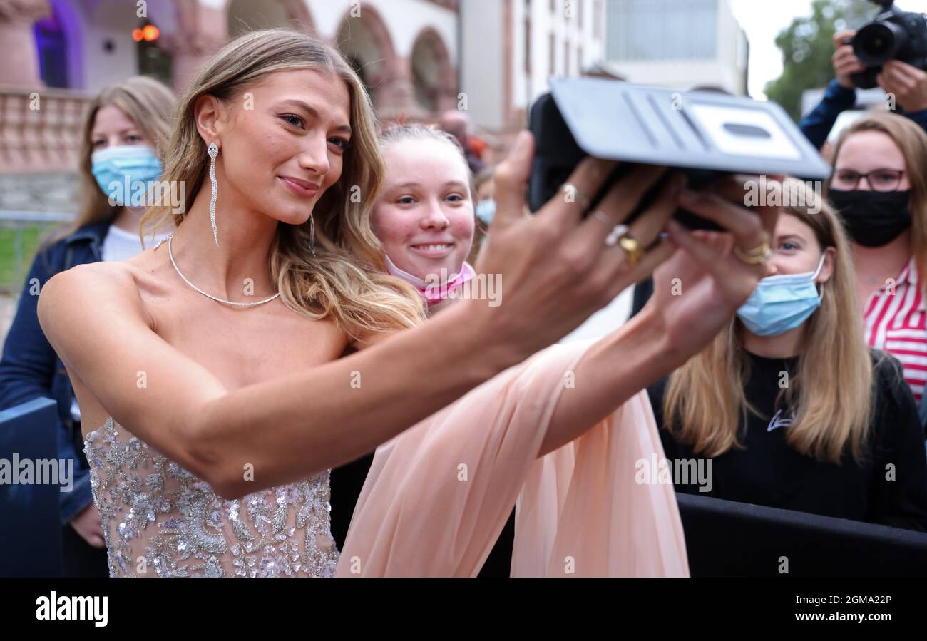 Leipzig, Germany. 17th Sep, 2021. Leonie Burger, better known by her ...