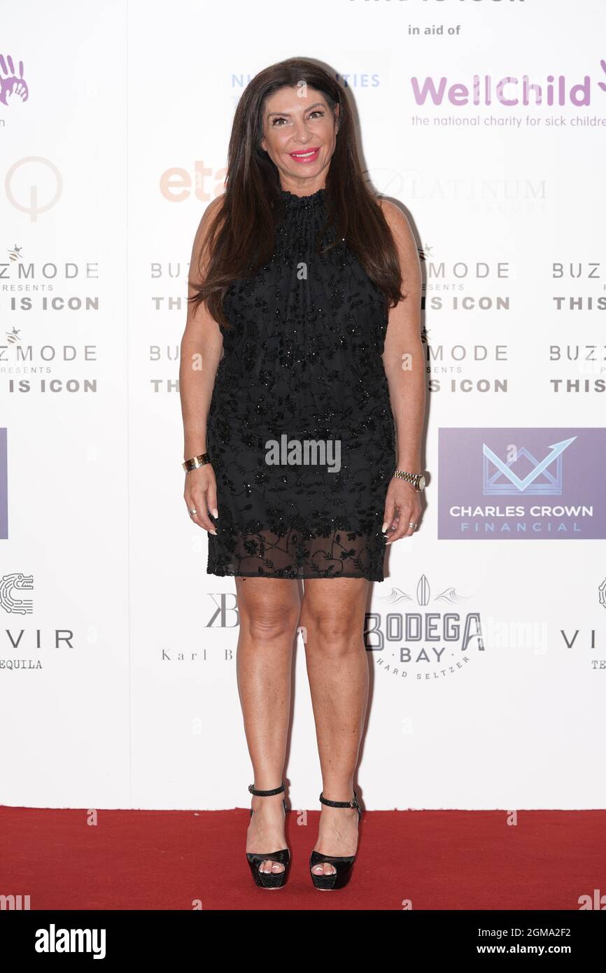 Helen Georgio of Buzz Mode Model Management arriving for the ICON Ball ...