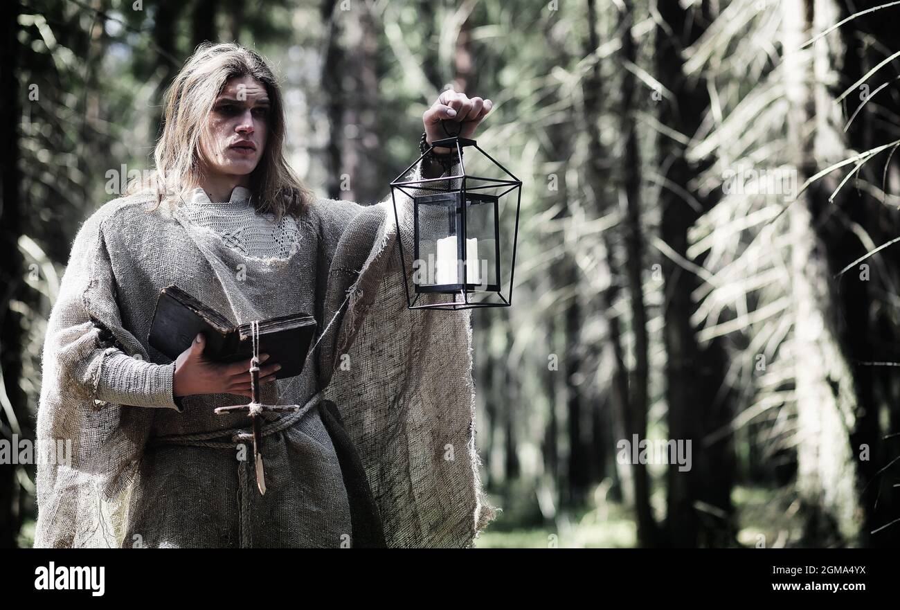 Fairy magician. A sorcerer with a glass sphere, a magical spell and a ...