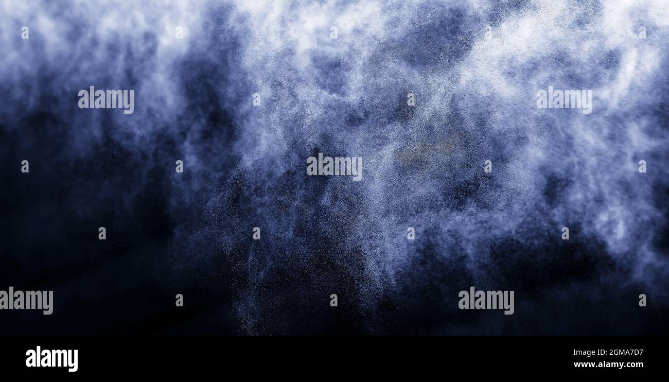 A stream of water and a cloud of drops from the atomizer Stock Photo ...