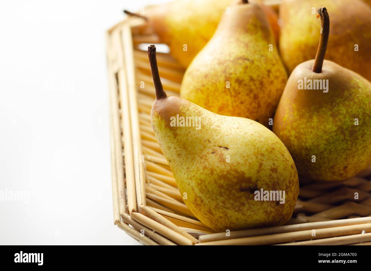 Ripe and sweet pears from an organic farm, natural and healthy food ...