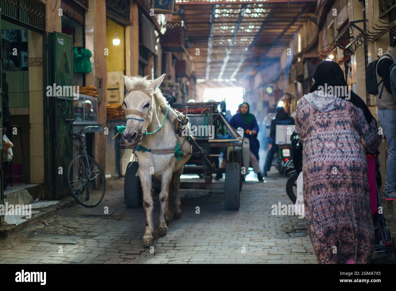 Street of the Marrakesh, Morocco, Africa Stock Photo - Alamy