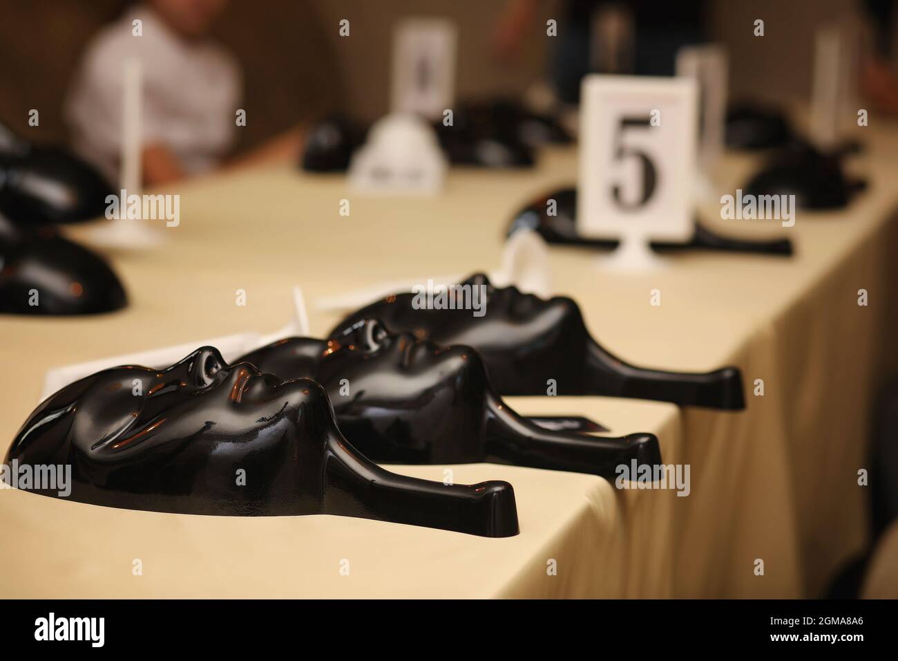 Small girl with birthday mask hi-res stock photography and images - Alamy