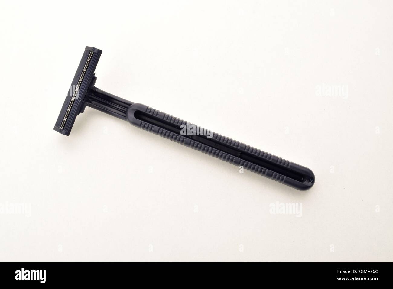 shaving razor on a white background, double blade razor Stock Photo - Alamy