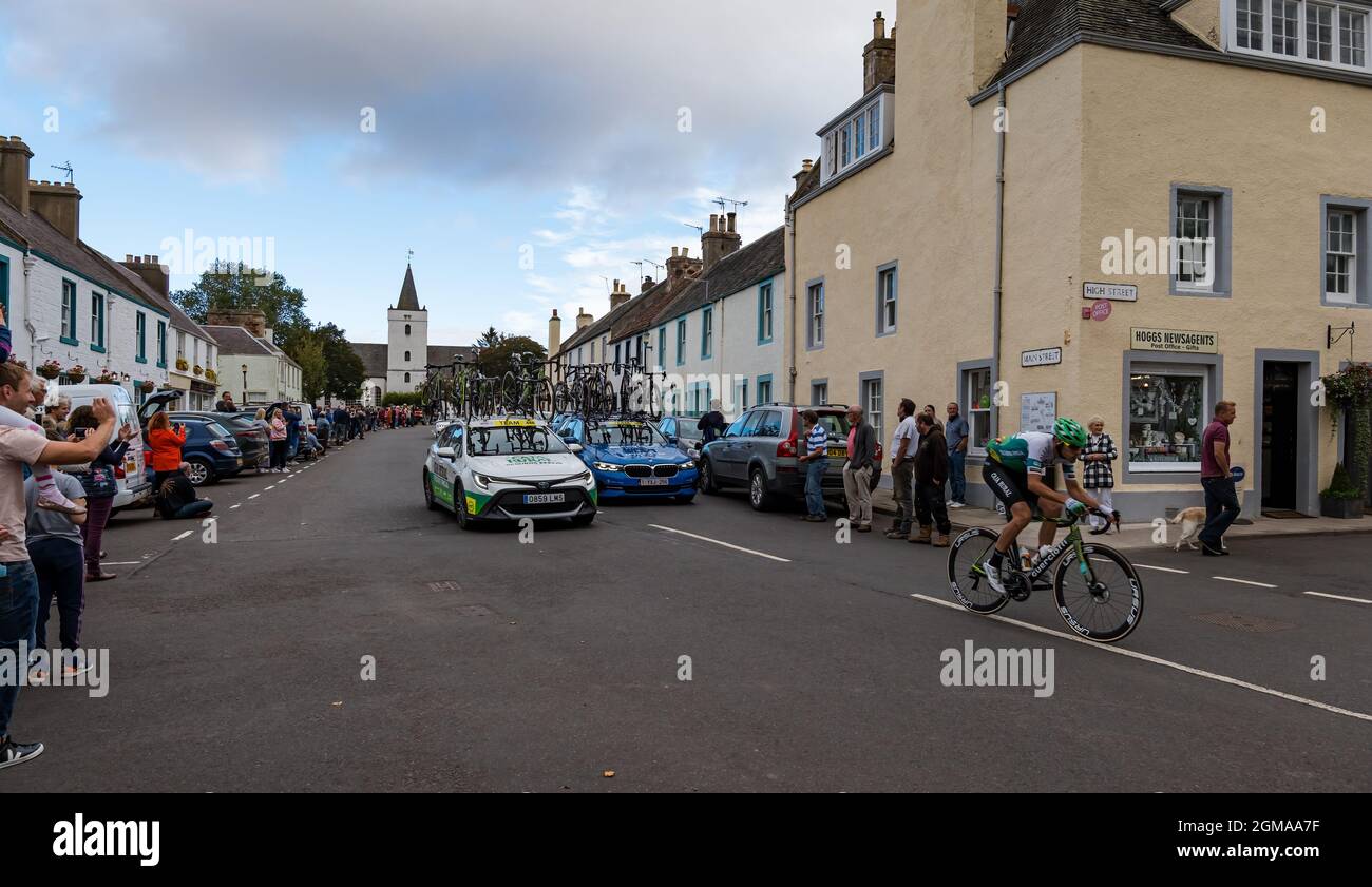 A J Bell Tour of Britain cycling race passes through Gifford village ...
