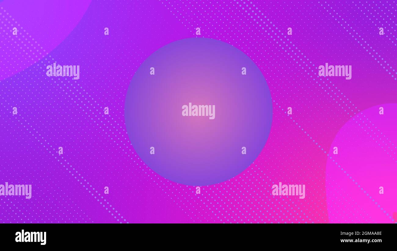Illustration of a pink texture with dots in italics and a big circle in ...