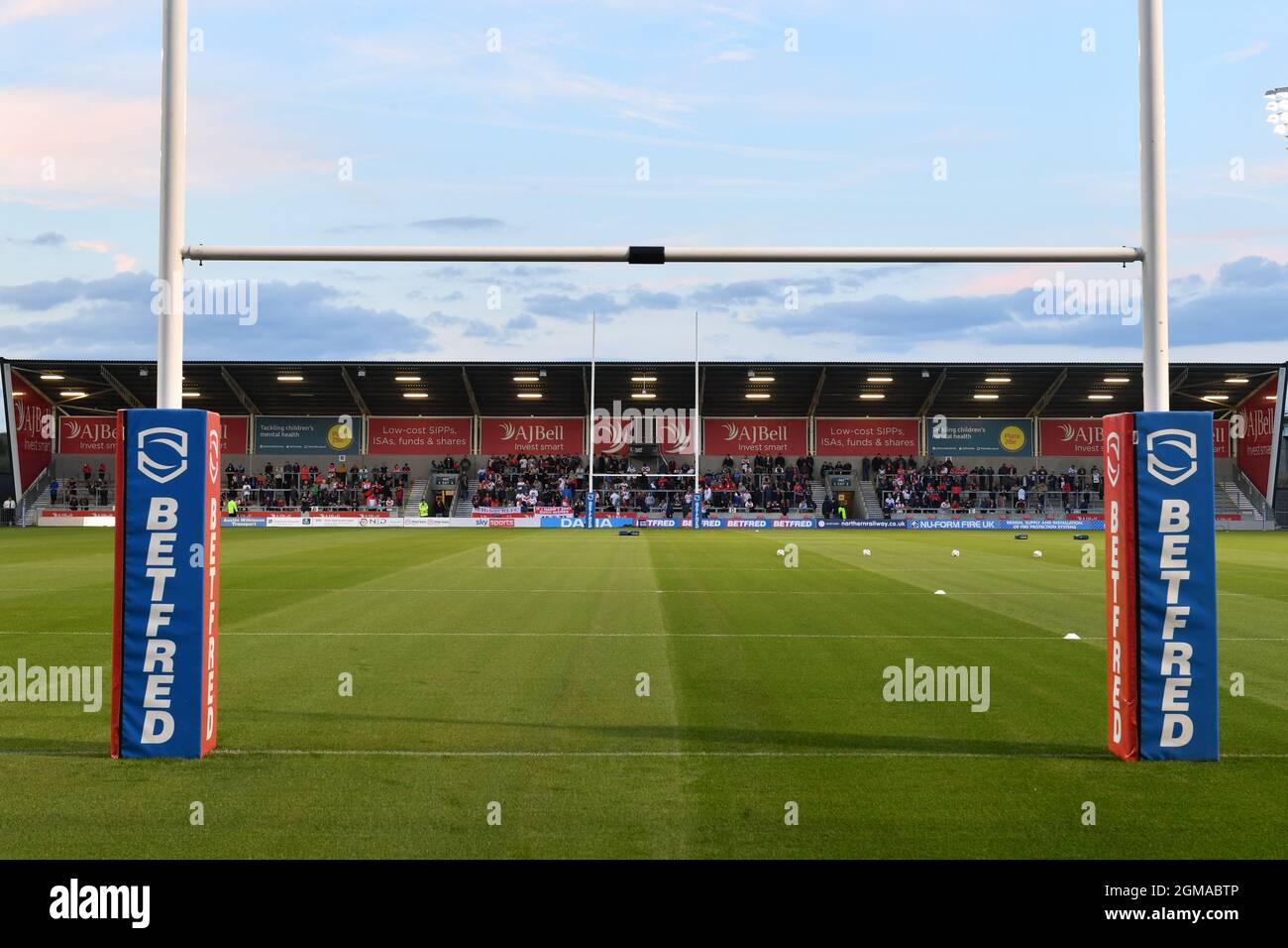 A general view of AJ Bell Stadium , venue for todays game Stock Photo ...