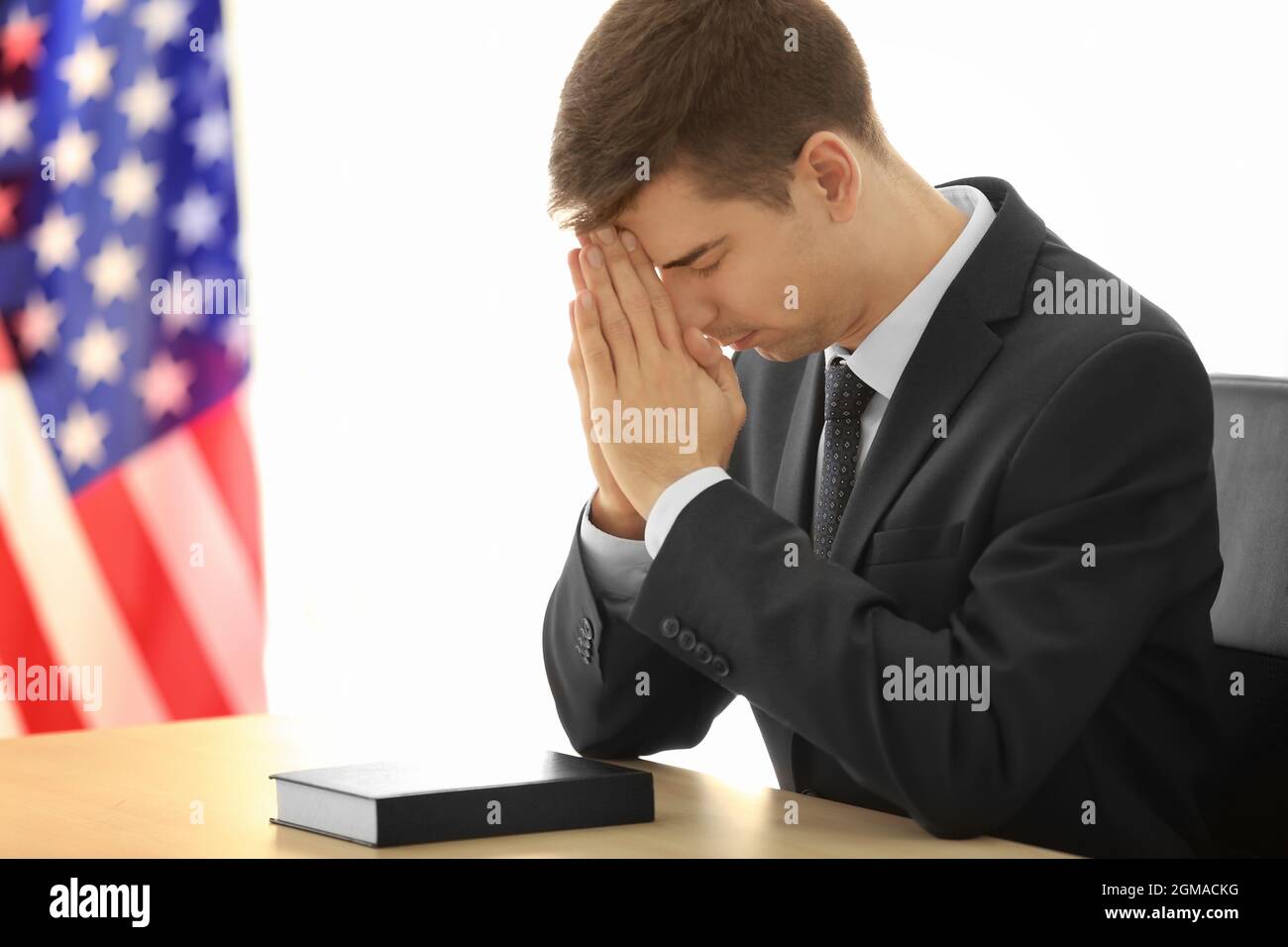 Praying At Desk High Resolution Stock Photography and Images - Alamy