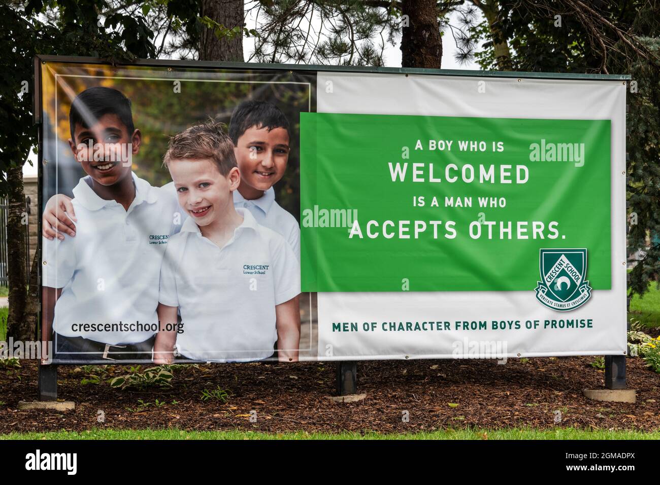 Advertisement of the Crescent School in Bayview Avenue in Toronto ...