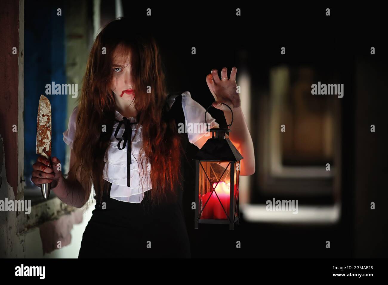 Horror film blood meat hi-res stock photography and images - Alamy