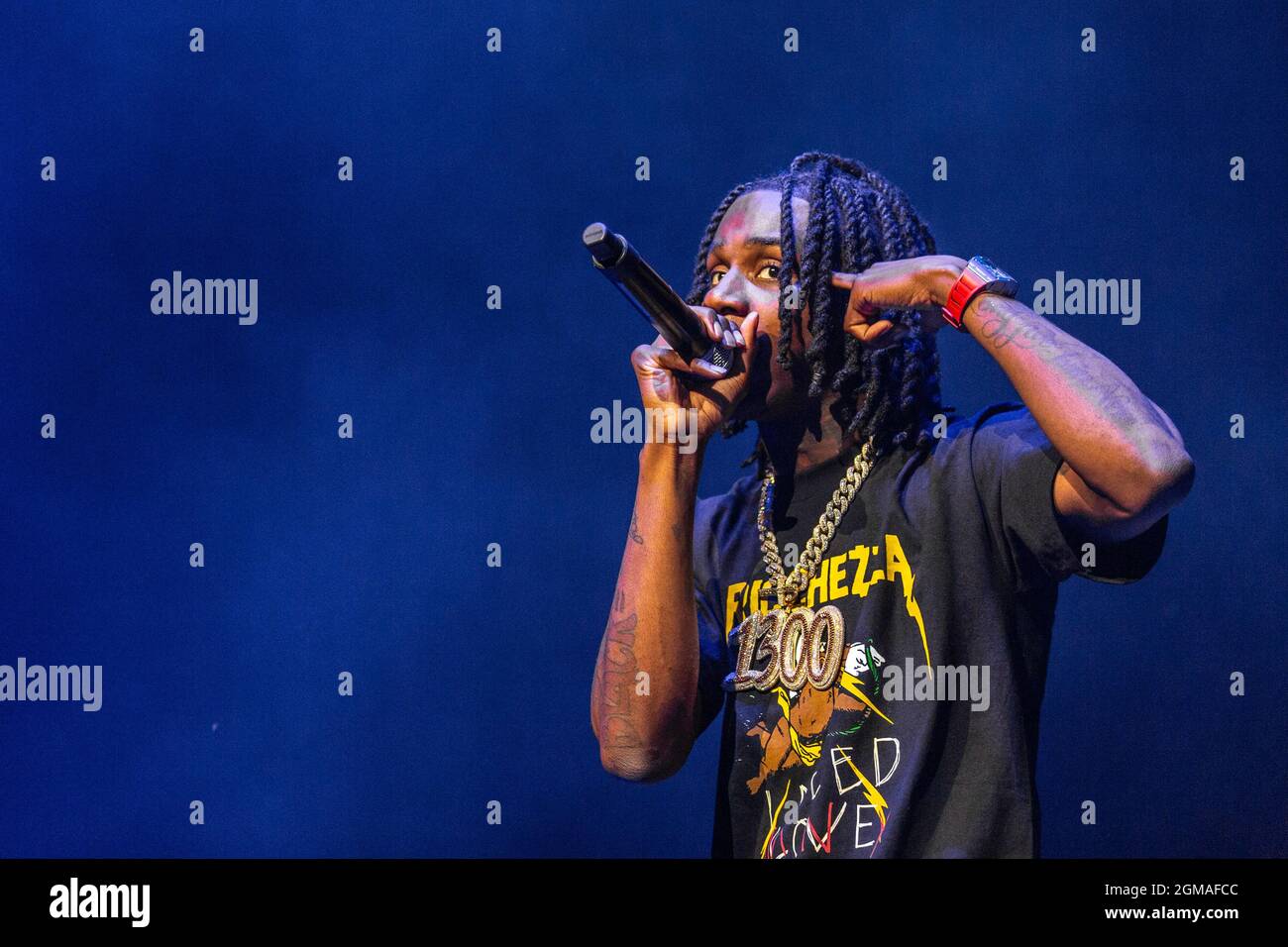 Polo G (Taurus Tremani Bartlett) during the Summerfest Music Festival ...