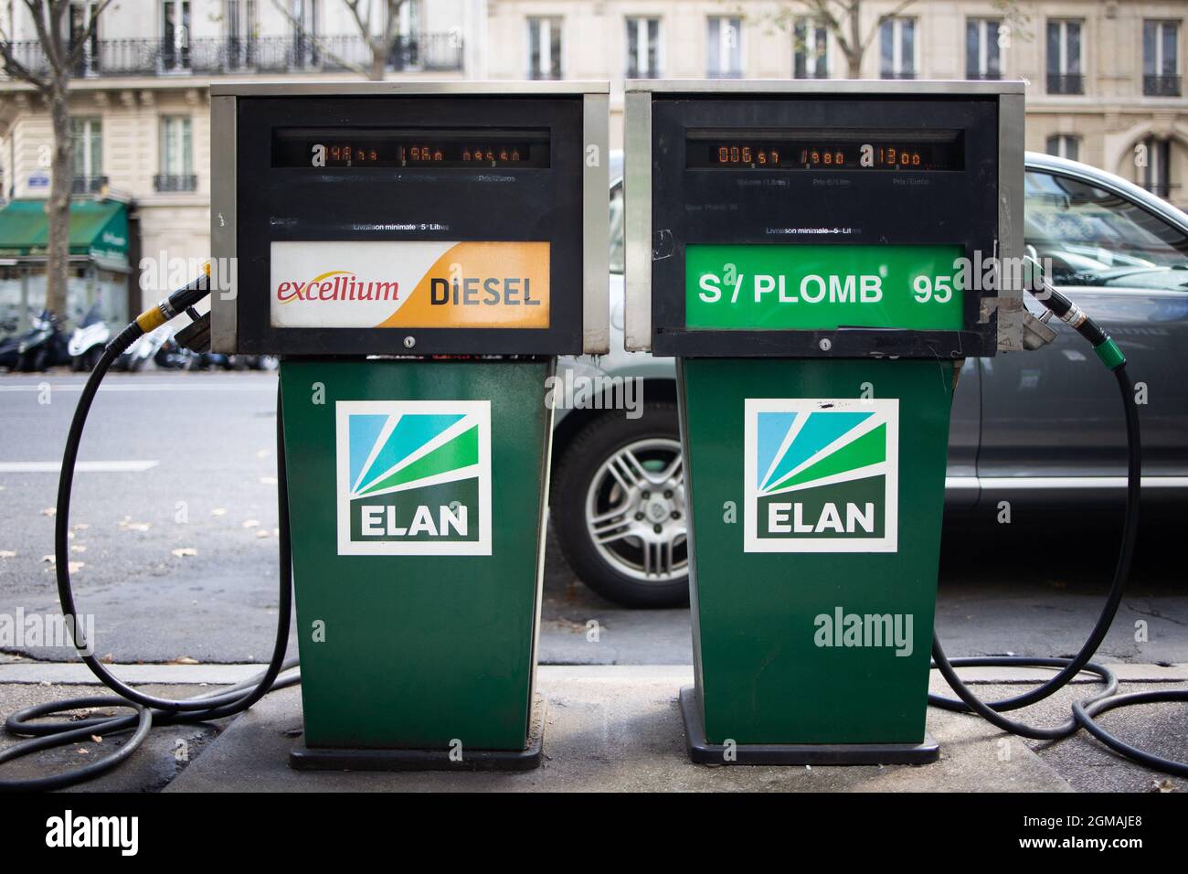 Paris, France. 17th Sep, 2021. Illustration of a ELAN Gas Station as ...
