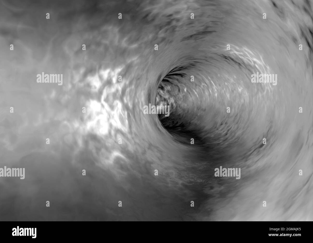 Abstract portal. Tunnel or wormhole. Wireframe 3D surface tunnel. 3d ...