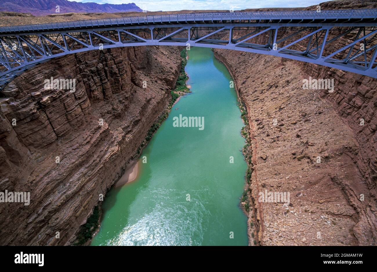 Navajo bridges, over the Grand Canyon Colorado river. Grand Canyon ...