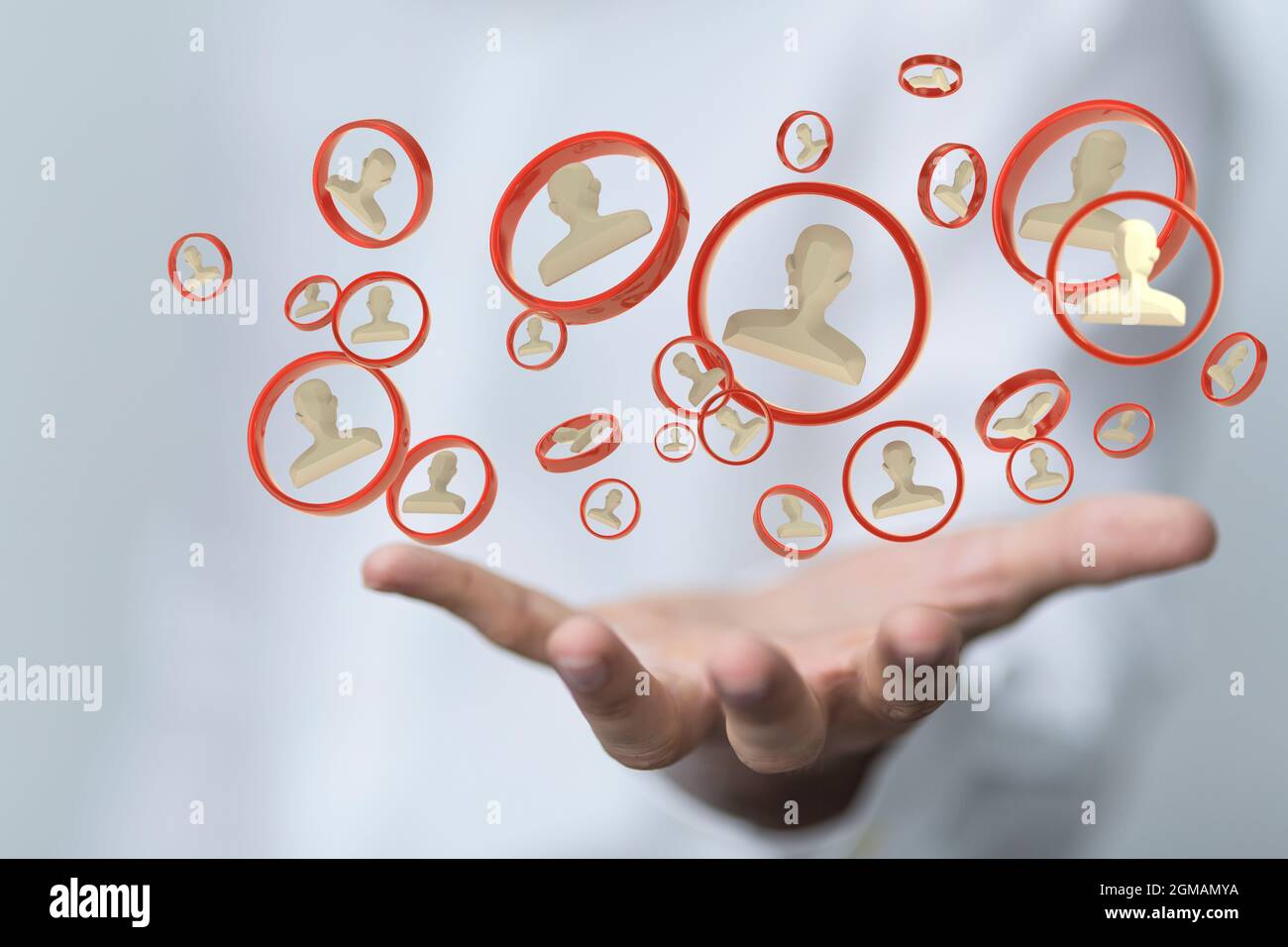 People interconnected on concept team hi-res stock photography and ...