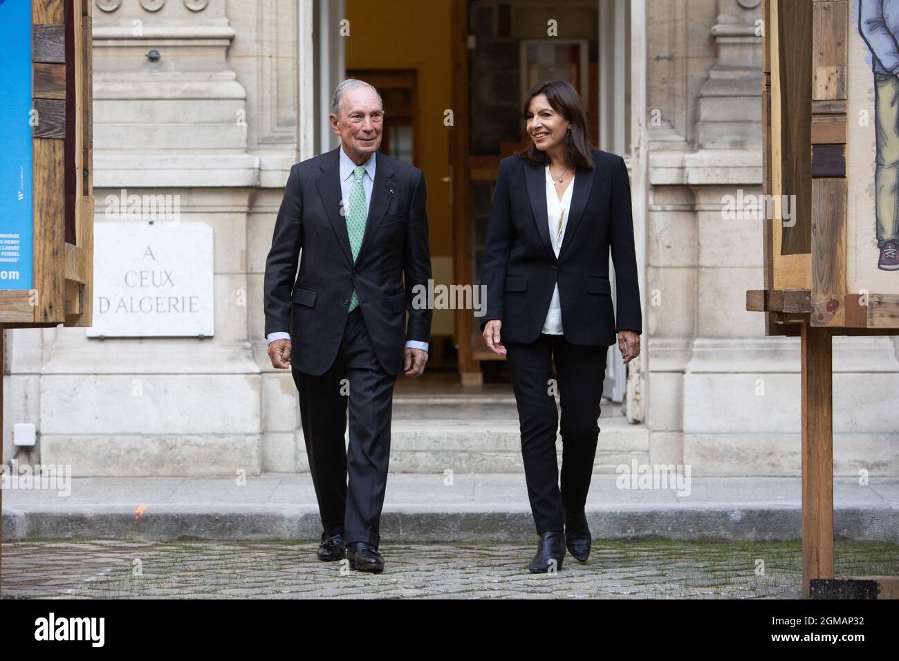 Paris, France. 17th Sep, 2021. Former New York mayor Michael Bloomberg ...