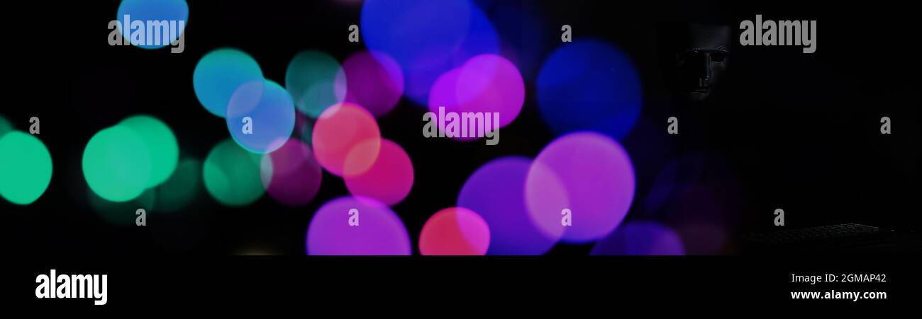 Black mask in the dark secretive ritual and mystery Stock Photo - Alamy