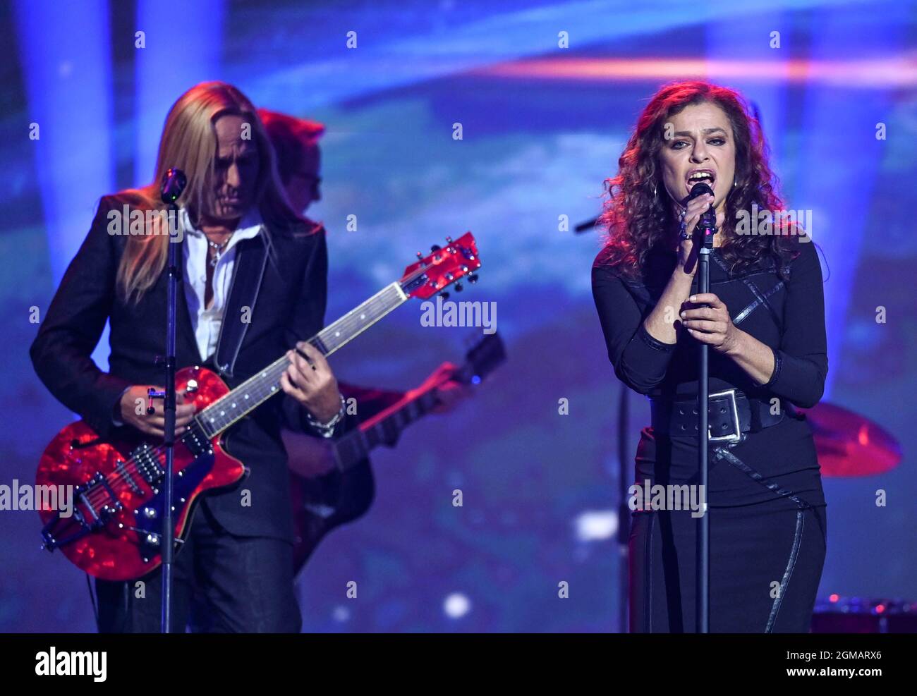 Leipzig, Germany. 17th Sep, 2021. The band "Silly" performs with their ...