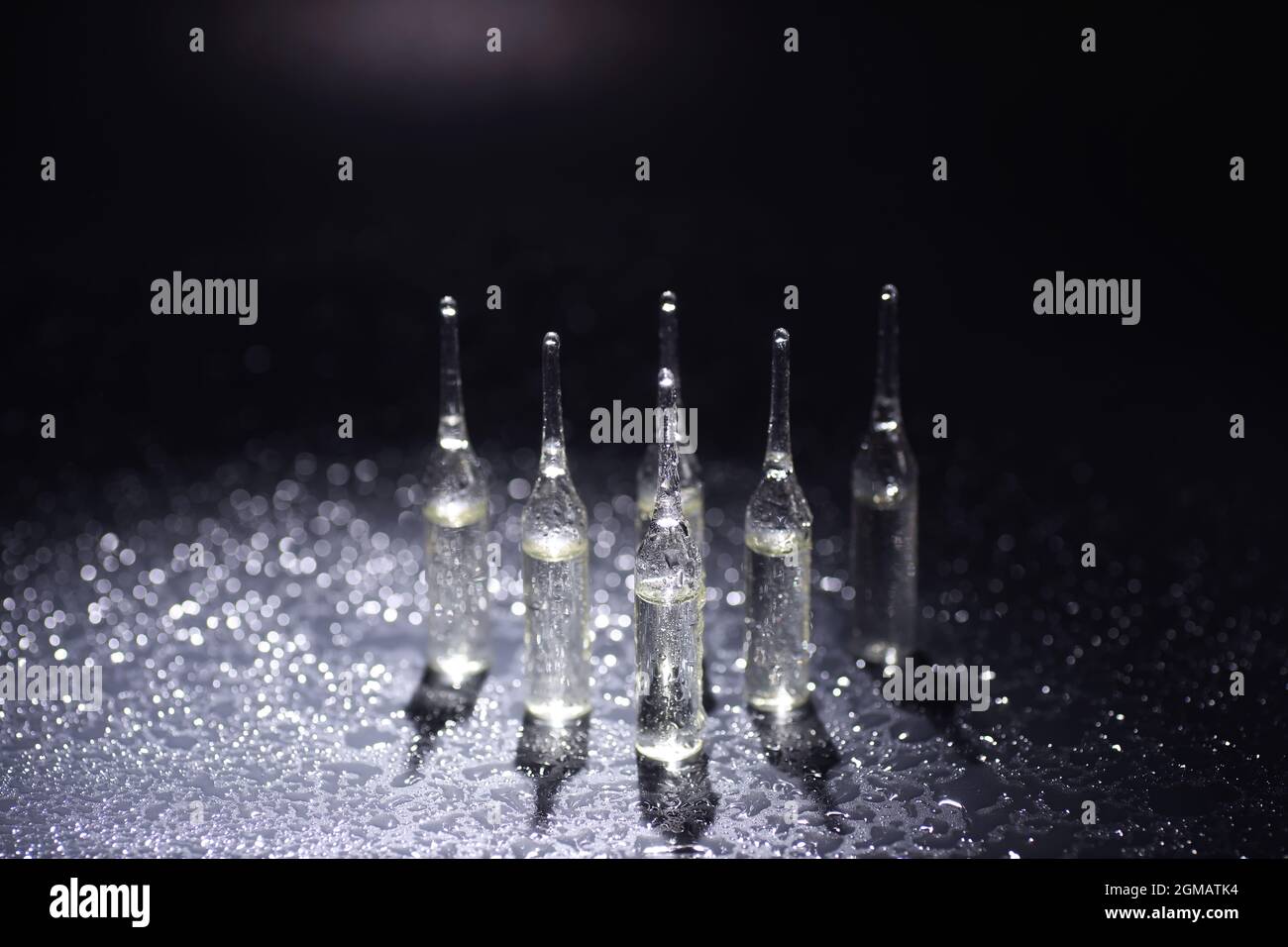 Medical drug in ampoules. Medicines for injection Stock Photo - Alamy