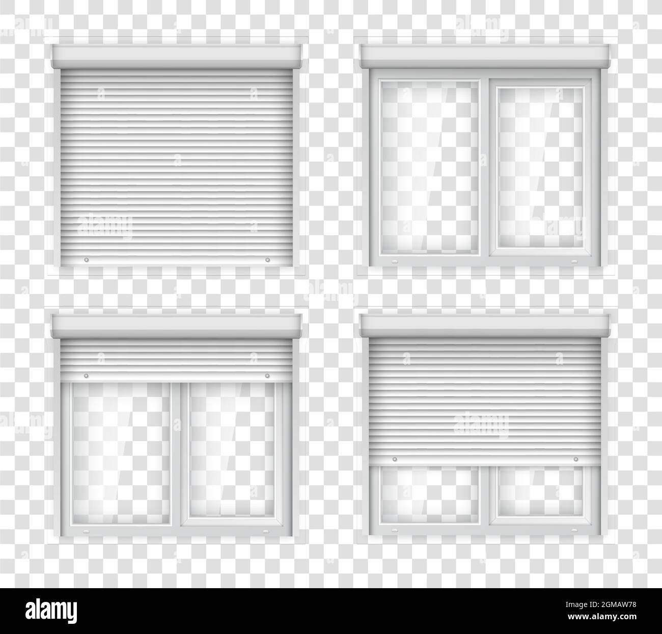 Part open shutters Stock Vector Images - Alamy