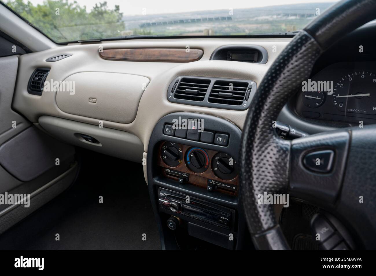 1996 Rover 216 convertible, British soft top four seat car, 1990s Rover ...