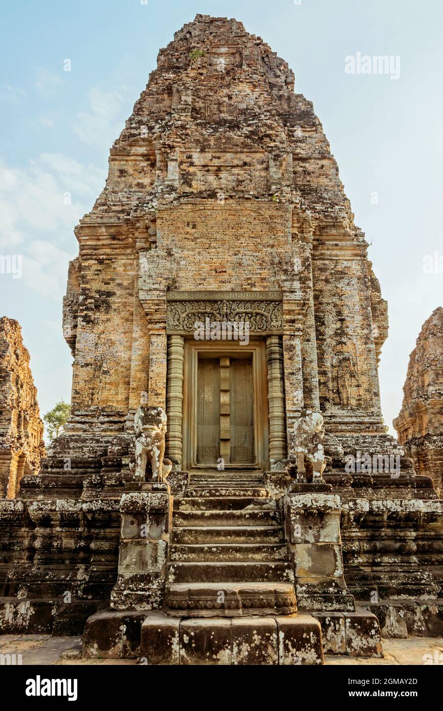 old ruins of East Baray temple in Angkor city, Cambodia Stock Photo - Alamy