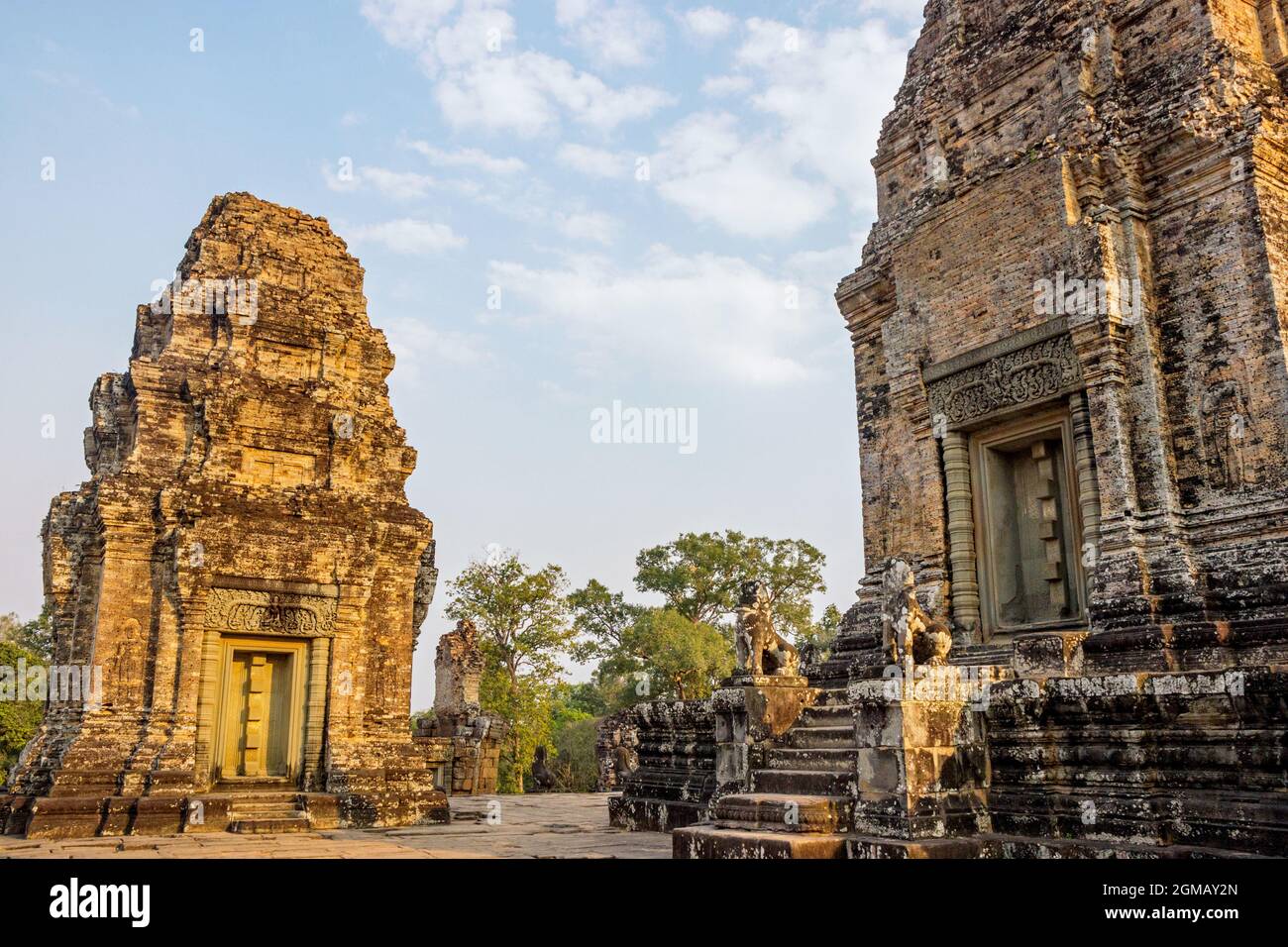 old ruins of East Baray temple in Angkor city, Cambodia Stock Photo - Alamy