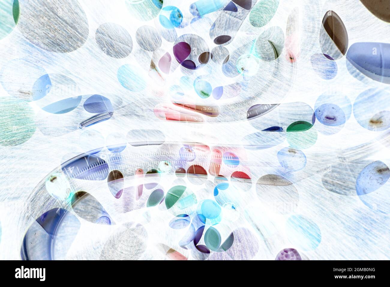 Abstract medication drug background invert multi colors Stock Photo - Alamy
