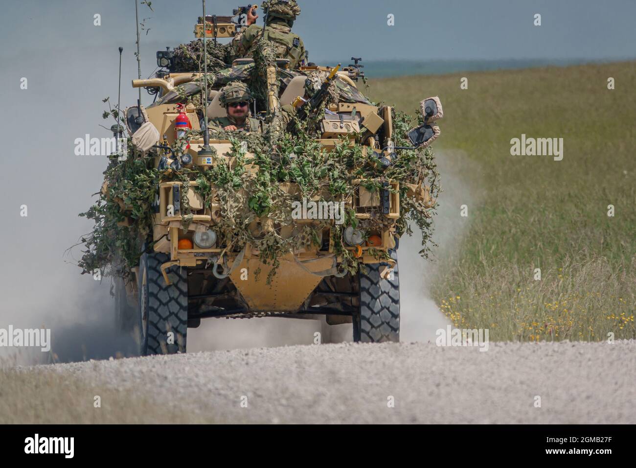 British army Supacat Jackal (MWMIK) rapid assault, fire support and ...