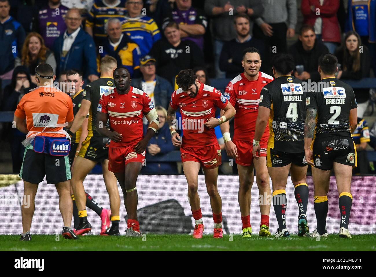 Will Dagger (19) of Hull KR celebrates his try Stock Photo - Alamy
