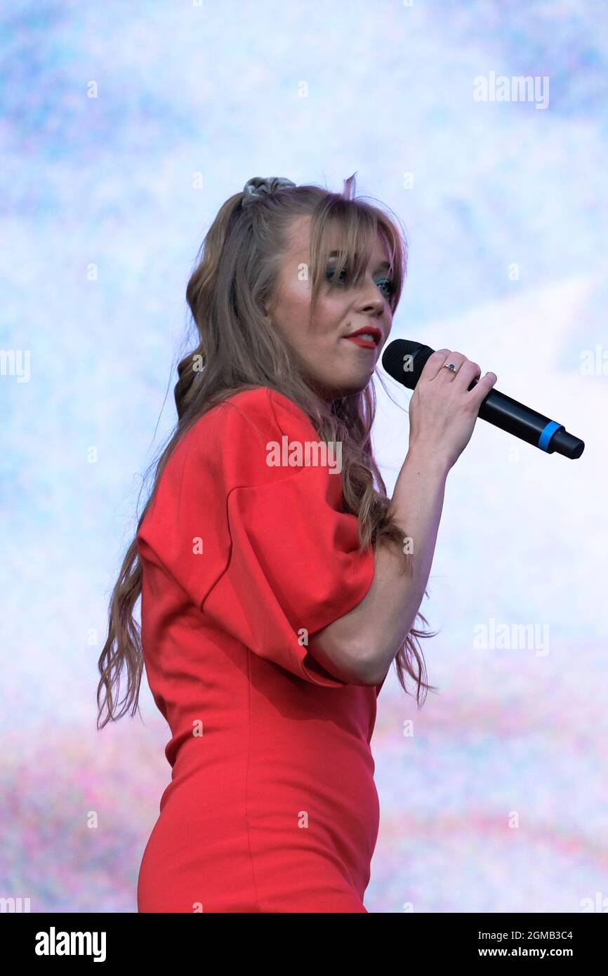 Newport, UK. 17th Sep, 2021. Rebecca Claire Hill aka Becky Hill British ...